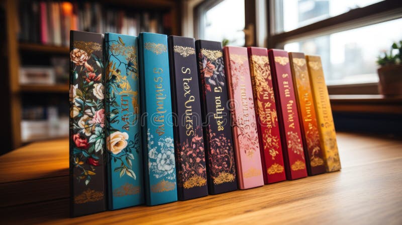 Stack of Books in Library for World Book Day Stock Illustration ...