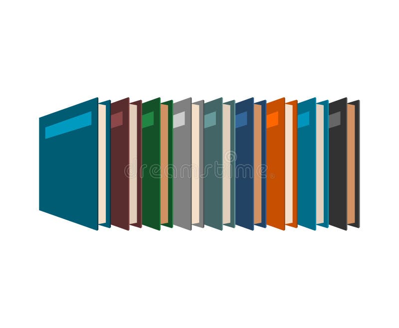 Stack of Books. Lots of Books Stock Vector - Illustration of university ...