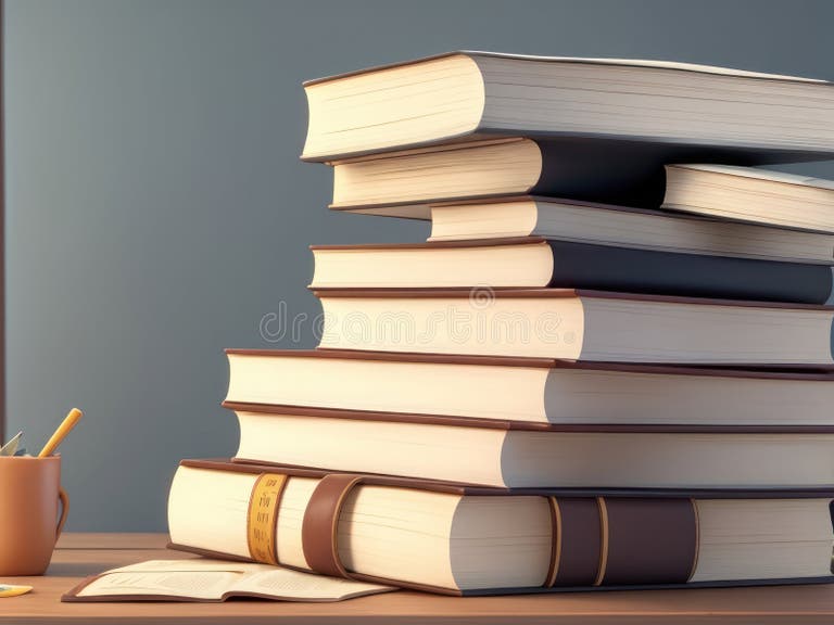 Books Lying Table Stock Illustrations – 210 Books Lying Table Stock ...