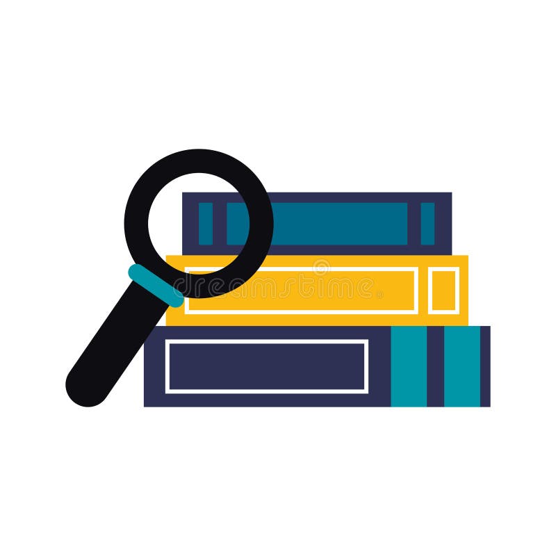 Magnifying Glass Over Book Stock Illustrations – 350 Magnifying Glass ...
