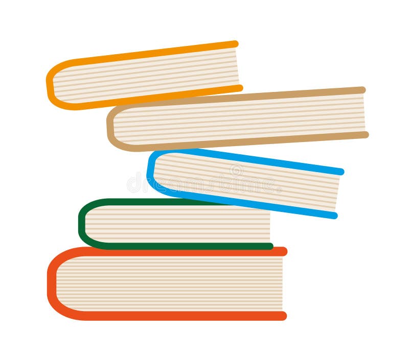 Falling Books Stack stock illustration. Illustration of education ...