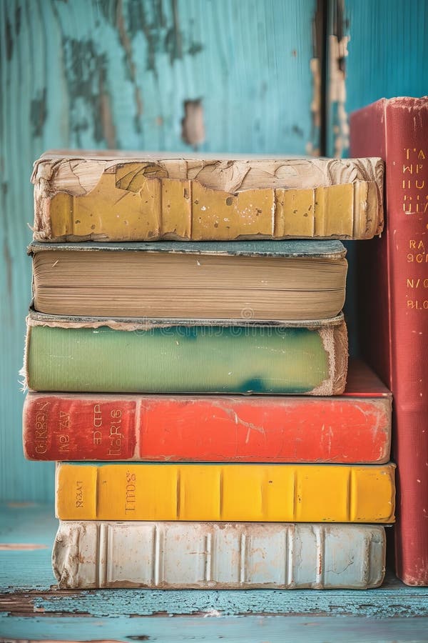 Stack of Books on Top stock illustration. Illustration of education ...