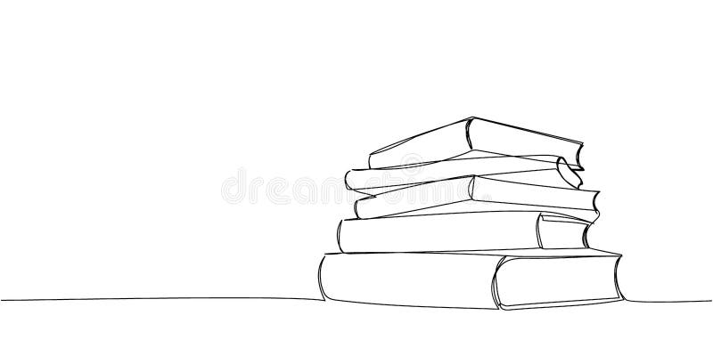 Paper Pile Continuous Line Drawing Stock Illustrations – 261 Paper Pile ...