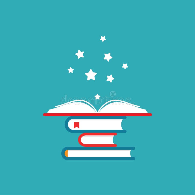 Kids Book Stack Isolated Stock Illustrations – 477 Kids Book Stack ...