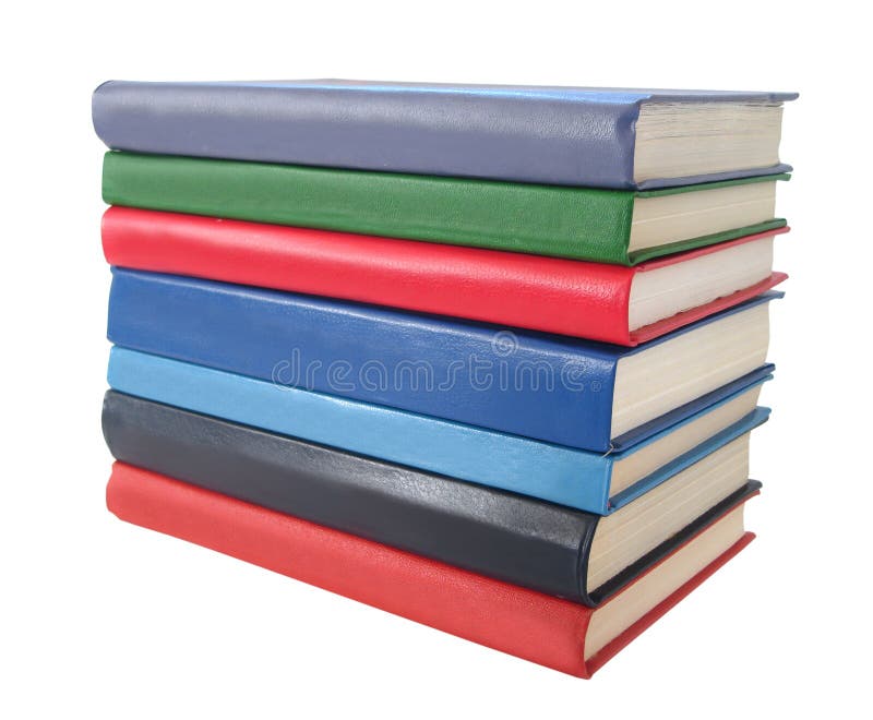 Stack of books over white stock photo. Image of pile, graduation - 3032154