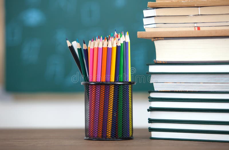 A Stack of Books and Some Blank Spaces in the Picture Stock Photo ...