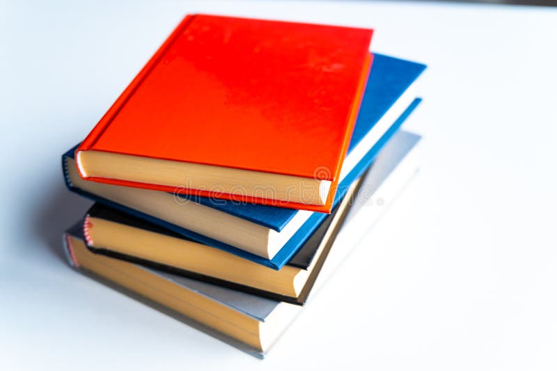 Books Stacked on Top of Each Other. Stock Image - Image of expertise ...