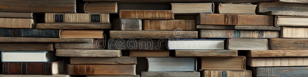 A Stack of Books Piled High on Top of Each Other, Great for Depicting ...