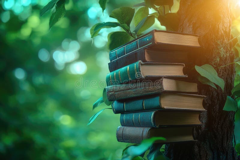 Books and Tree of Knowledge, Knowledge and Education Concept Stock ...