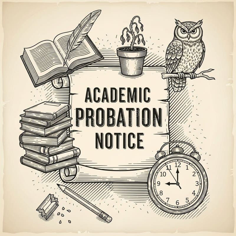 Academic Probation Notice Stock Illustrations – 4 Academic Probation ...