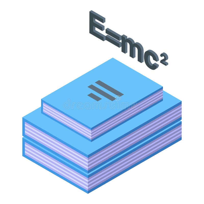 Stack of Books Representing Physics and the Theory of Relativity Stock ...