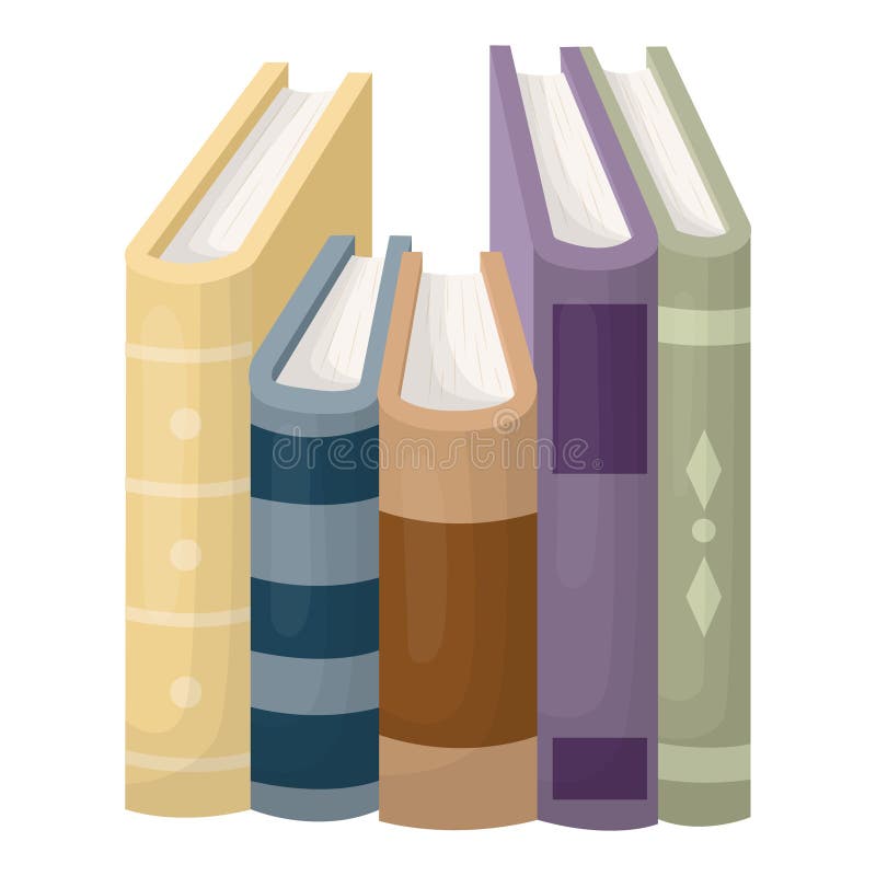 A Stack of Books. a Stack of School Textbooks Stock Vector ...