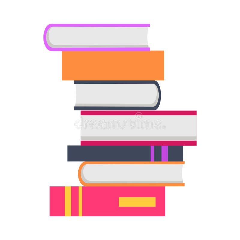 Stack of Books stock vector. Illustration of book, design - 79844957