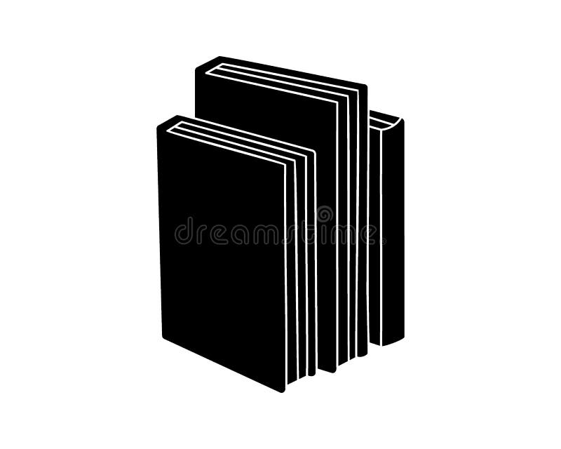 Stack of Books Silhouette. Education Symbol. Book Silhouette. Bookstore ...