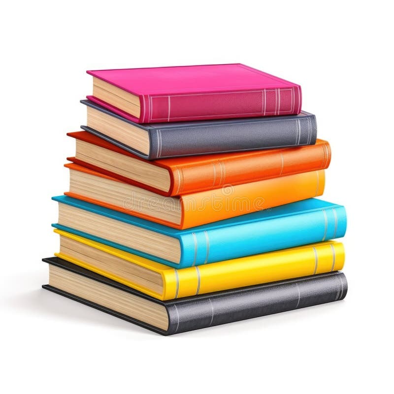 A Stack of Books Sitting on Top of Each Other Stock Photo - Image of ...