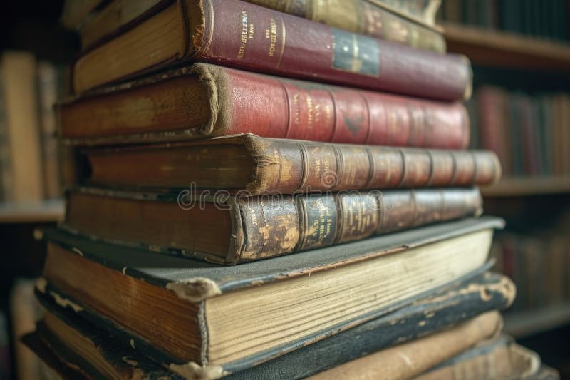 A Stack of Books Sitting on Top of Each Other. Great for Educational ...