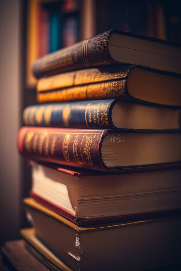 Stack of Books Sitting on Top of Each Other on Top of Grass Covered ...