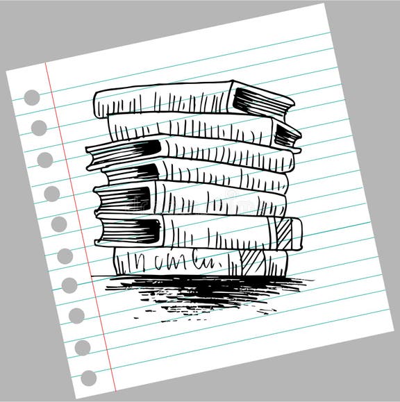 Stack Books Sketch Stock Illustrations – 8,980 Stack Books Sketch Stock ...