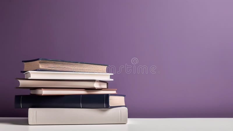 Stack of Books on the Table Pile of Books Stack of Books Stock ...