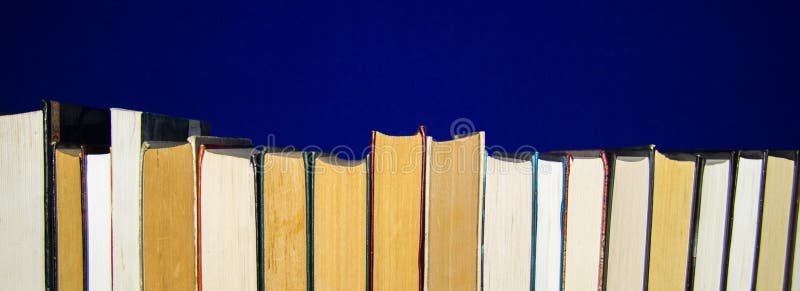 Books Standing on the Shelf Stock Photo - Image of learning, education ...