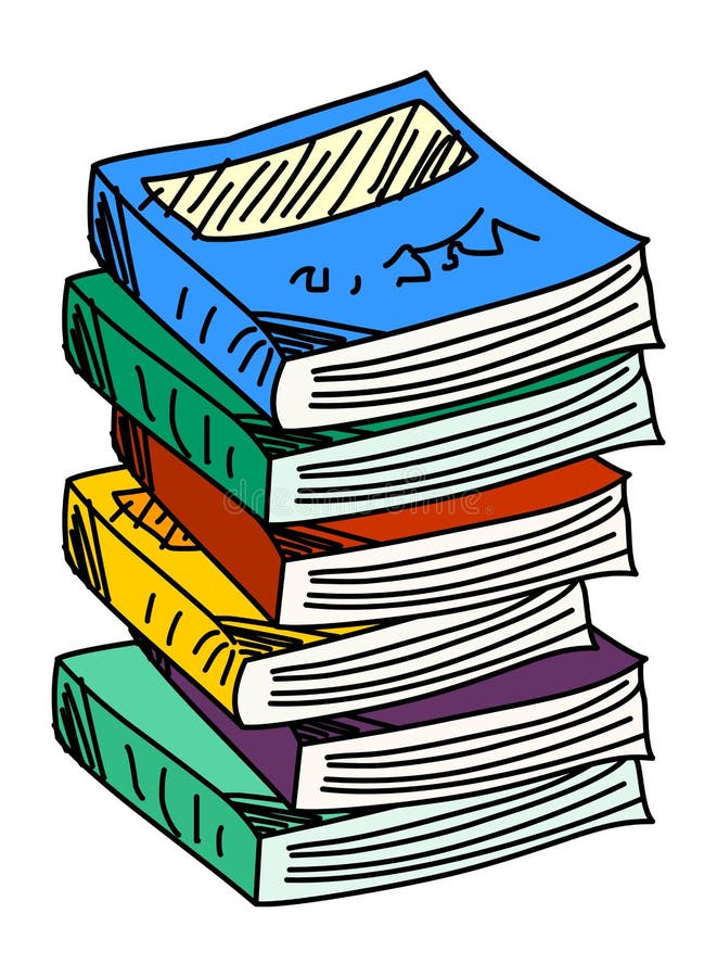 Stack of Books Stock Illustration Stock Vector - Illustration of ...