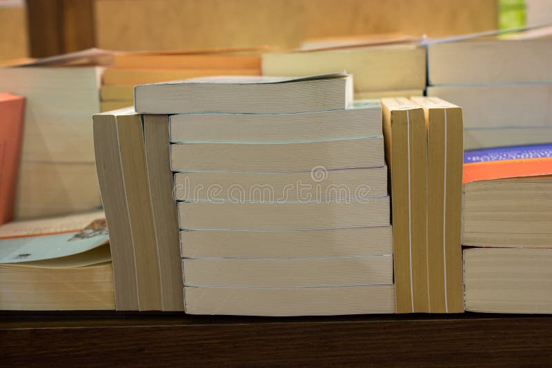 Stack of Books As Education and Business Concept Stock Image - Image of ...