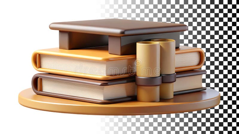 Stack of Books, Study Material for Education and Learning Themes Png ...