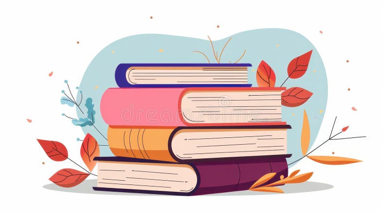 A Stack of Books Symbolizes Education Support, Showcasing the ...