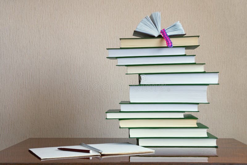 Stack of books stock photo. Image of knowledge, books - 94157778