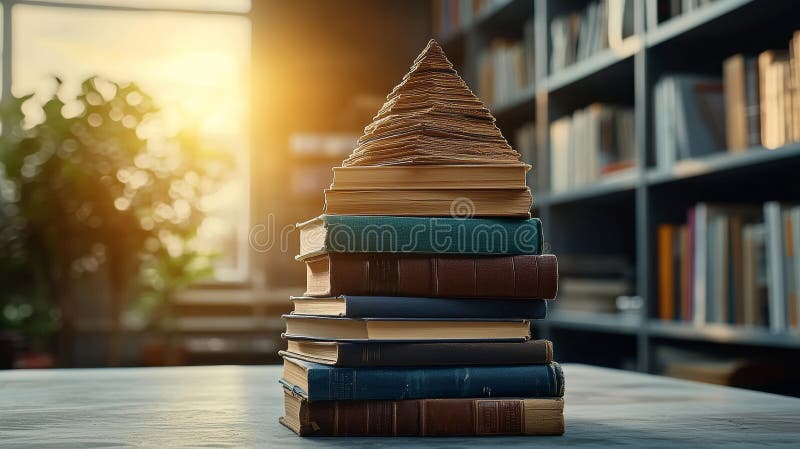 A Stack of Books on a Table Sparking Imagination and Ideas for Endless ...
