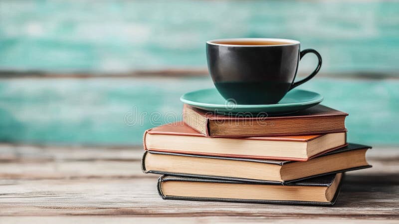 Stack Books Teal Cup Top Stock Photos - Free & Royalty-Free Stock ...