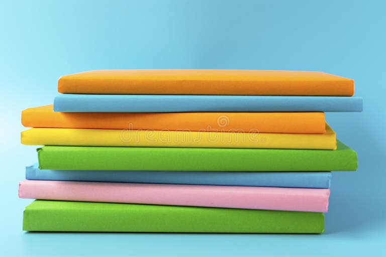 A Stack of Books, Textbooks. Distance Learning Stock Image - Image of ...