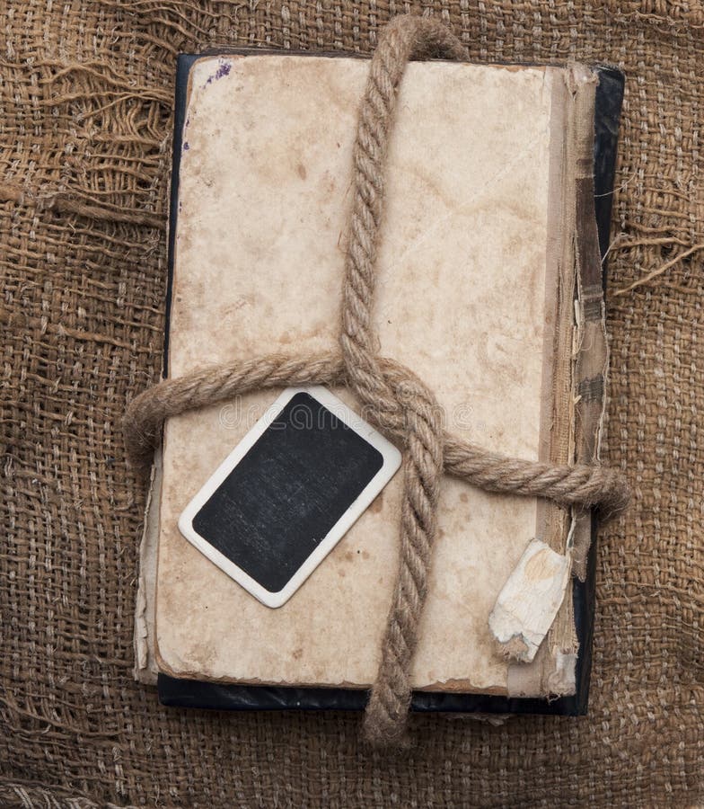 Stack of Books Tied with Rope Stock Image - Image of tied, antique ...