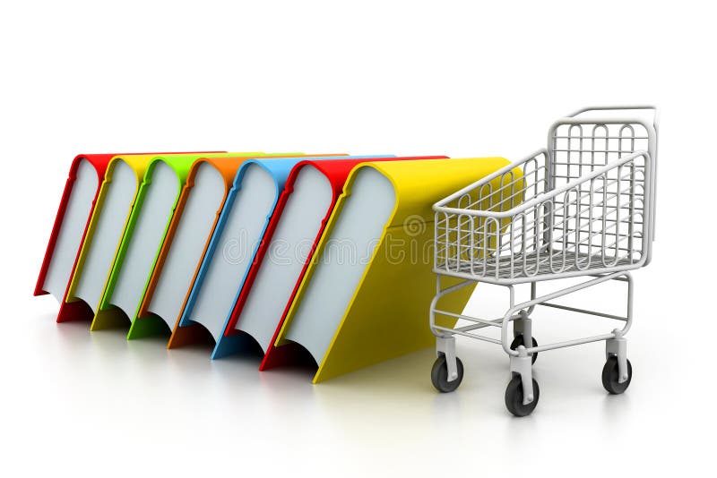 Library cart stock vector. Illustration of place, study - 41068959