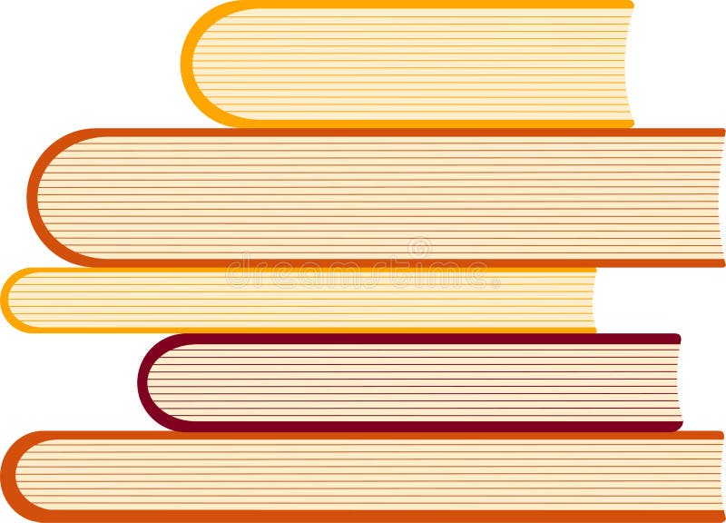 Stack of Books. Various Books, Notebooks. Educational Vector ...