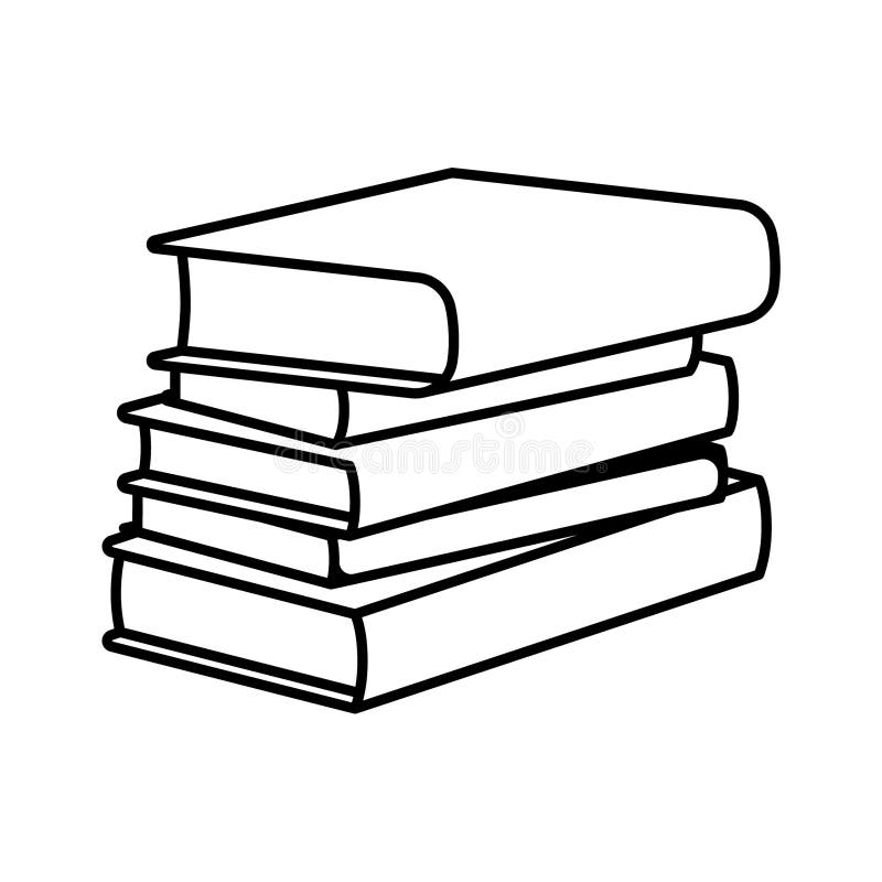 Stack of books vector file stock vector. Illustration of vector - 252338777