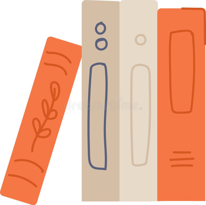 Stack of Books stock vector. Illustration of white, textbook - 354434127