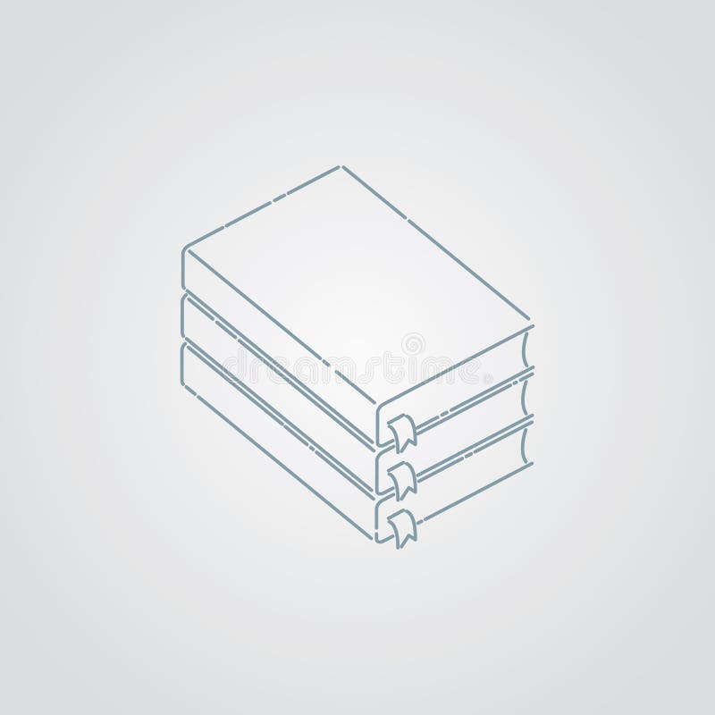 Stack of Books. Vector Illustration Decorative Design Stock Vector ...