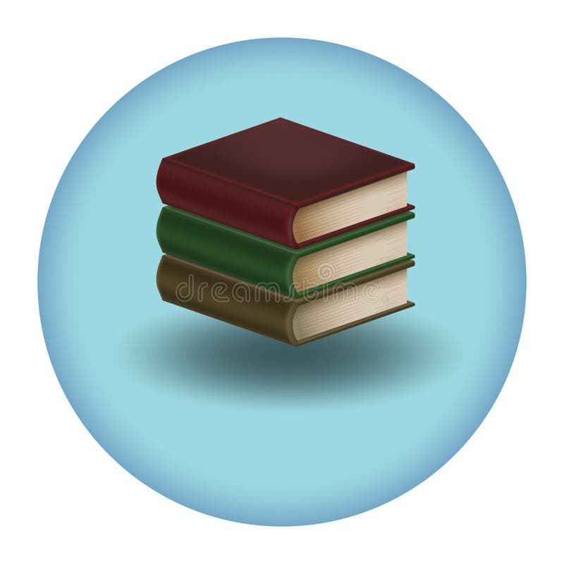 A Stack of Books. Vector Illustration Decorative Design Stock Vector ...