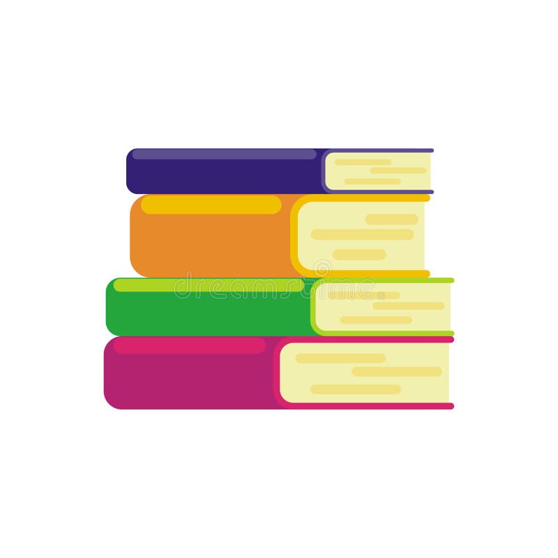 Stack Of Books Vector Illustration Stock Vector Illustration Of Learn Academy 175502793