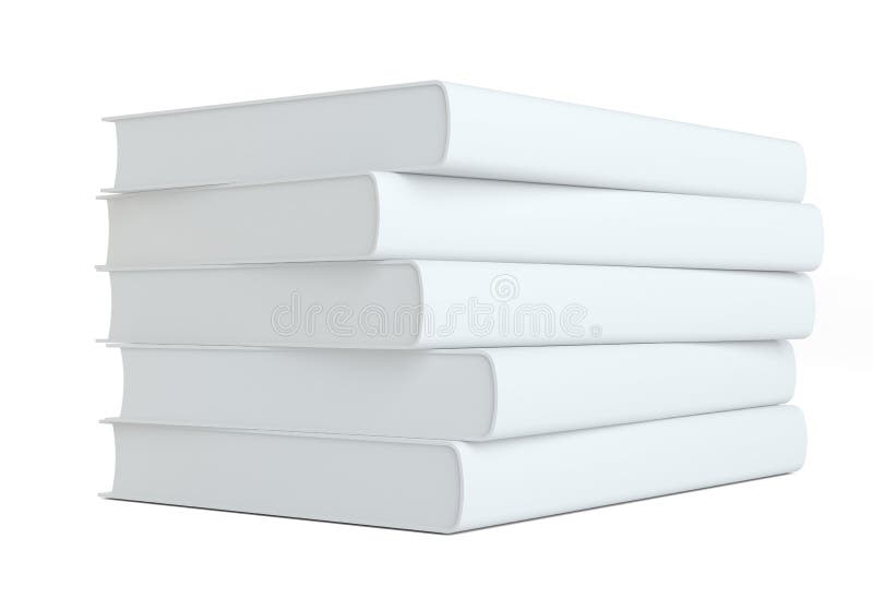 Stack of Books on White Background Stock Photo - Image of bright, color ...