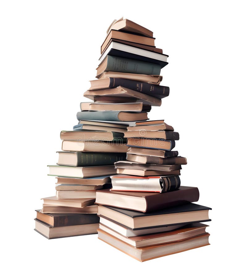 Books Stack Realistic stock vector. Illustration of multi - 238231781
