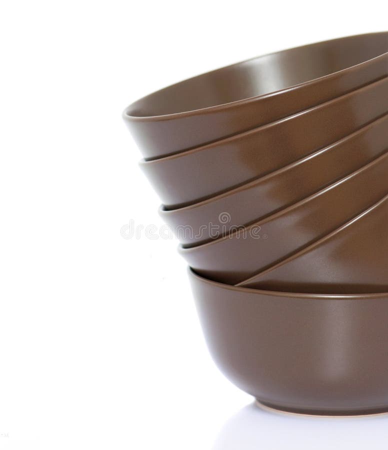 Stack of bowls stock image. Image of close, many, dish - 18566833