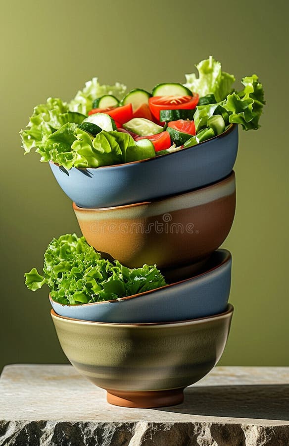 A stack of bowls stock illustration. Illustration of nested - 353444343