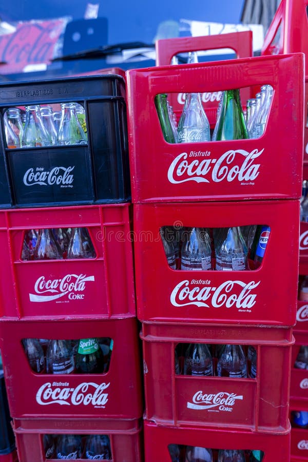 Stack Box of Coca-cola on the Street by the Truck Editorial Stock Photo ...
