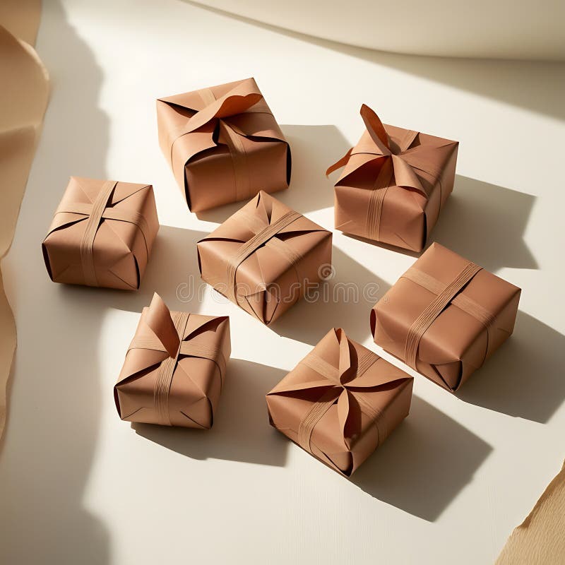 A Stack of Boxes with the Word Gift on Them. Stock Illustration ...