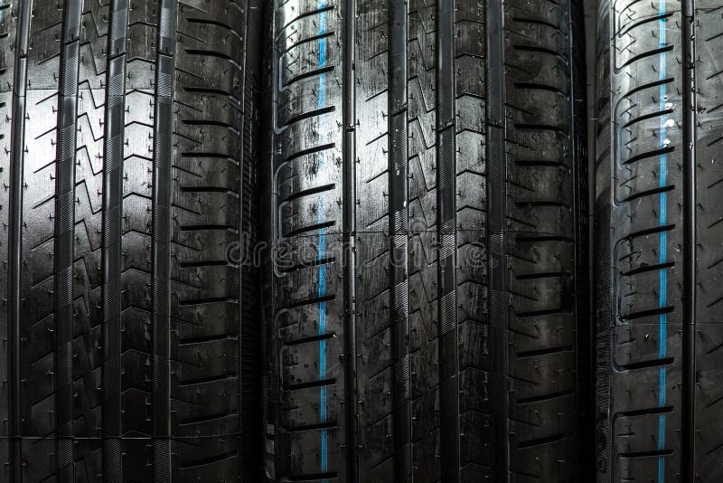 Stack of Brand New High Performance Car Tires Stock Photo - Image of ...