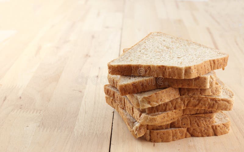 Stack of bread on table stock image. Image of lunch - 137656673
