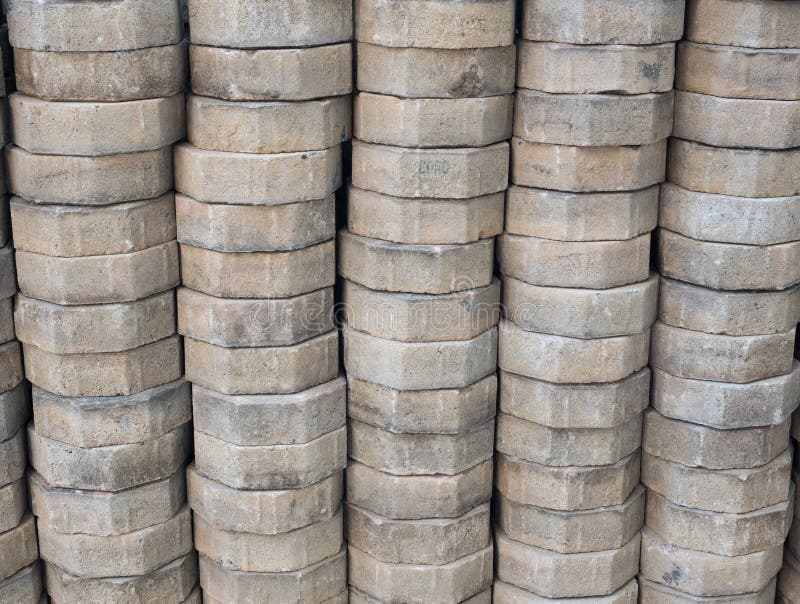 Stack of brick stock photo. Image of clay, cube, contractor - 63272874