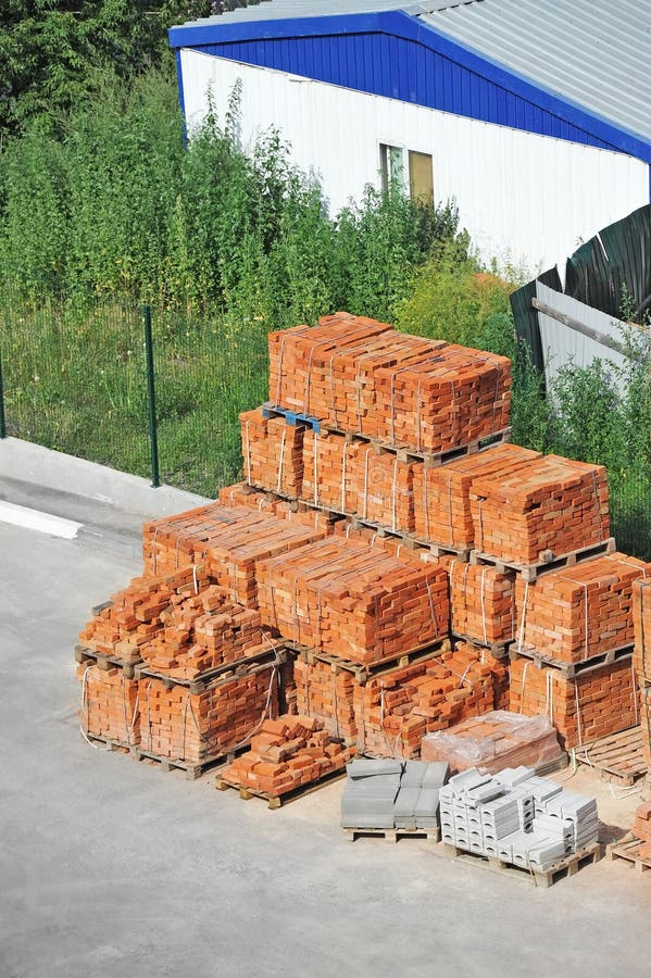Stack of brick stock image. Image of industrial, stack - 52992389